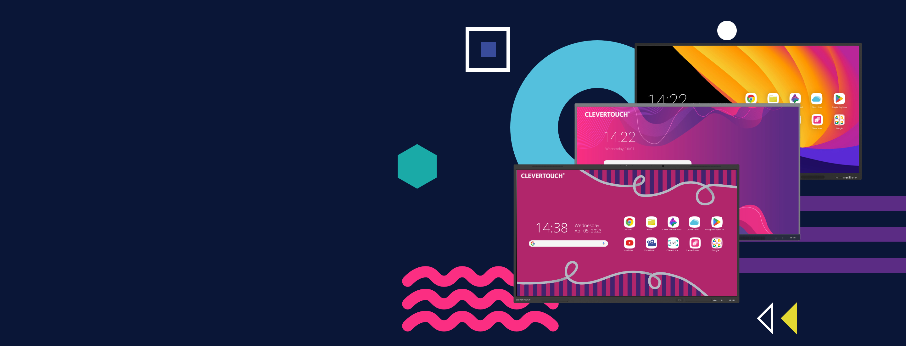 Interactive displays / Interactive screens and Digital display screens / CleverTouch ...